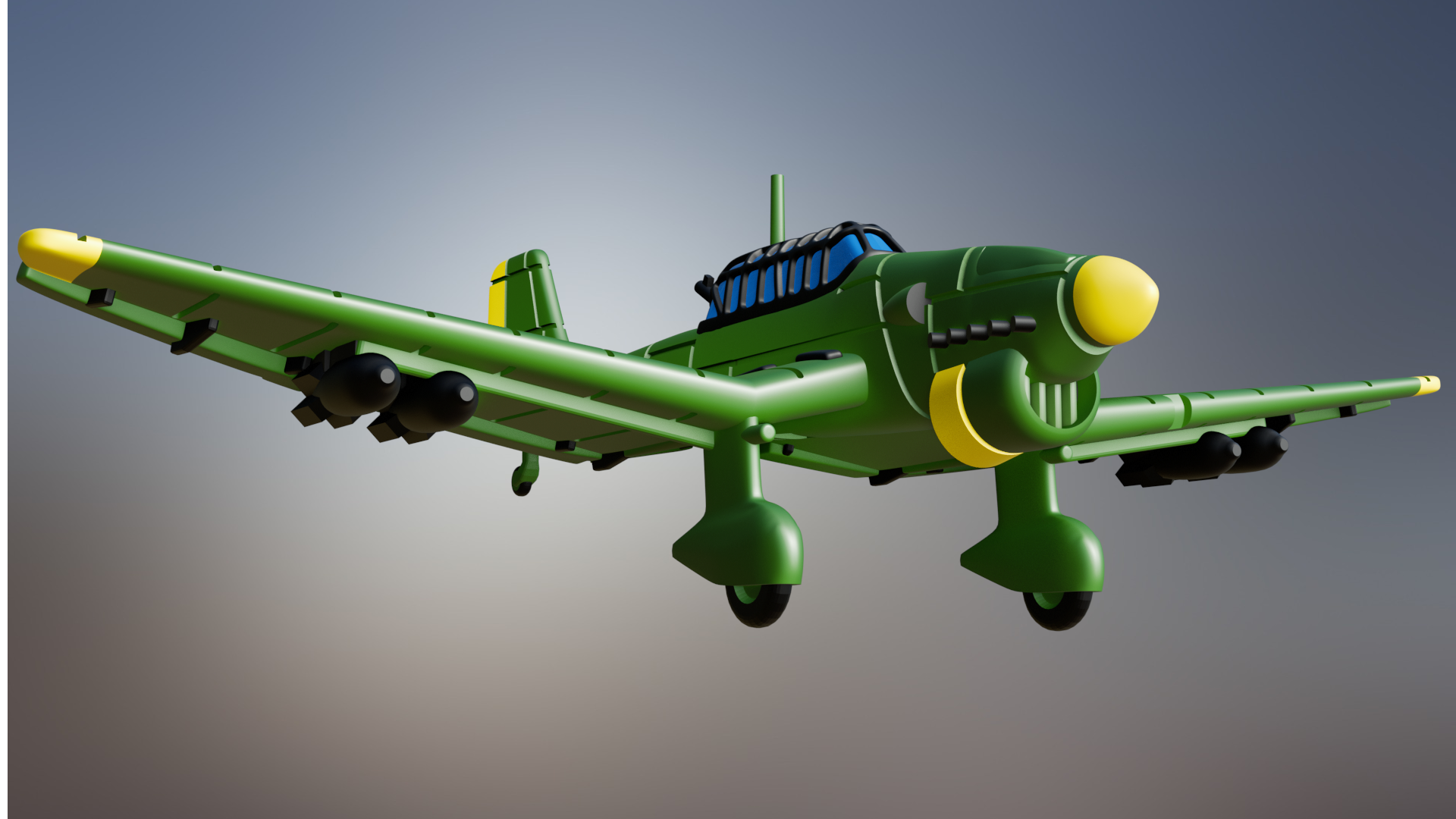 Junkers Ju 87 В-1 Stuka (Germany, WW2) by Wargame3D - Wargaming3D