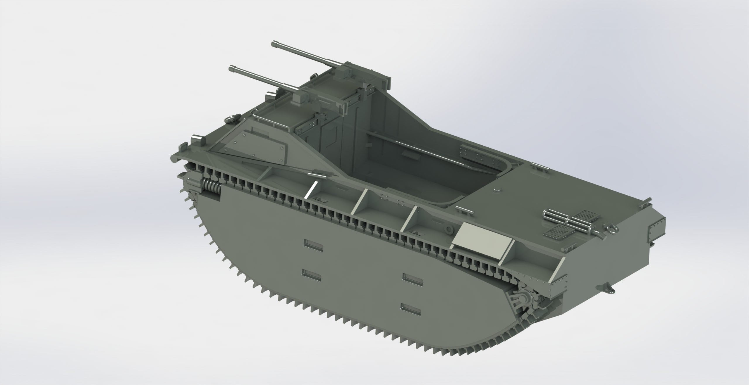 LVT-1 Alligator (Amphibious, US, WW2) by Wargame3D - Wargaming3D