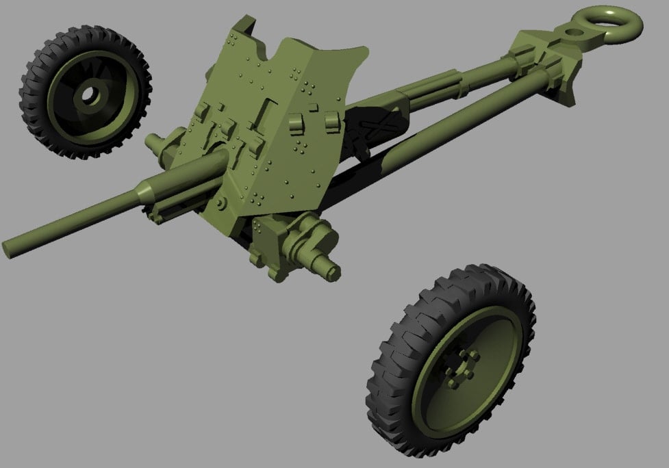 37mm Anti-tank gun Pak 36 (Germany, WW2) by Wargame3D - Wargaming3D