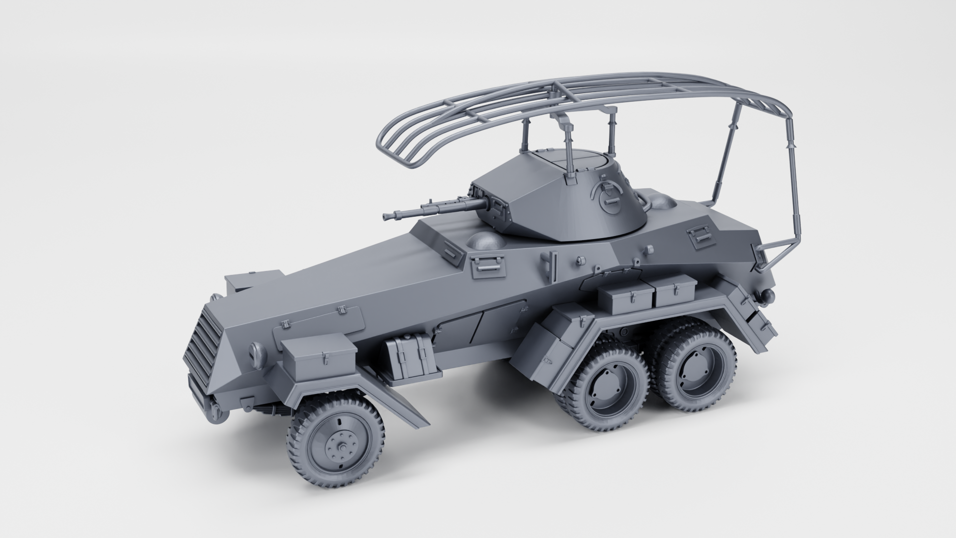 Sd.Kfz.232 (fu) radio version (6-rad) + 3 Tankmen (Germany, WW2) by ...