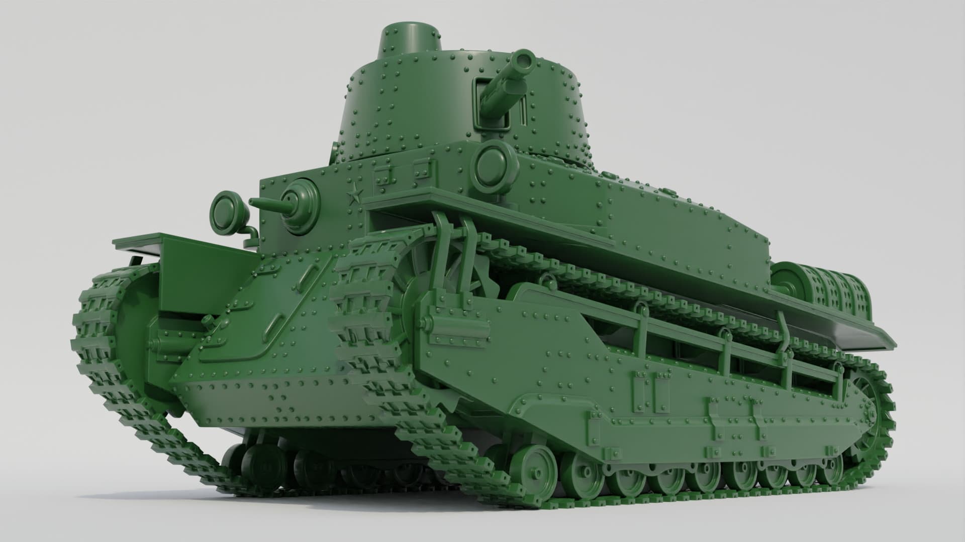 Medium Tank Type 89A I-Go + 2 Tankmen (Japan, WW2) by Wargame3D ...