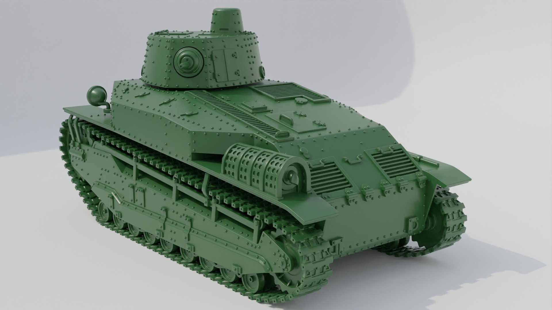 Medium Tank Type 89A I-Go + 2 Tankmen (Japan, WW2) by Wargame3D ...