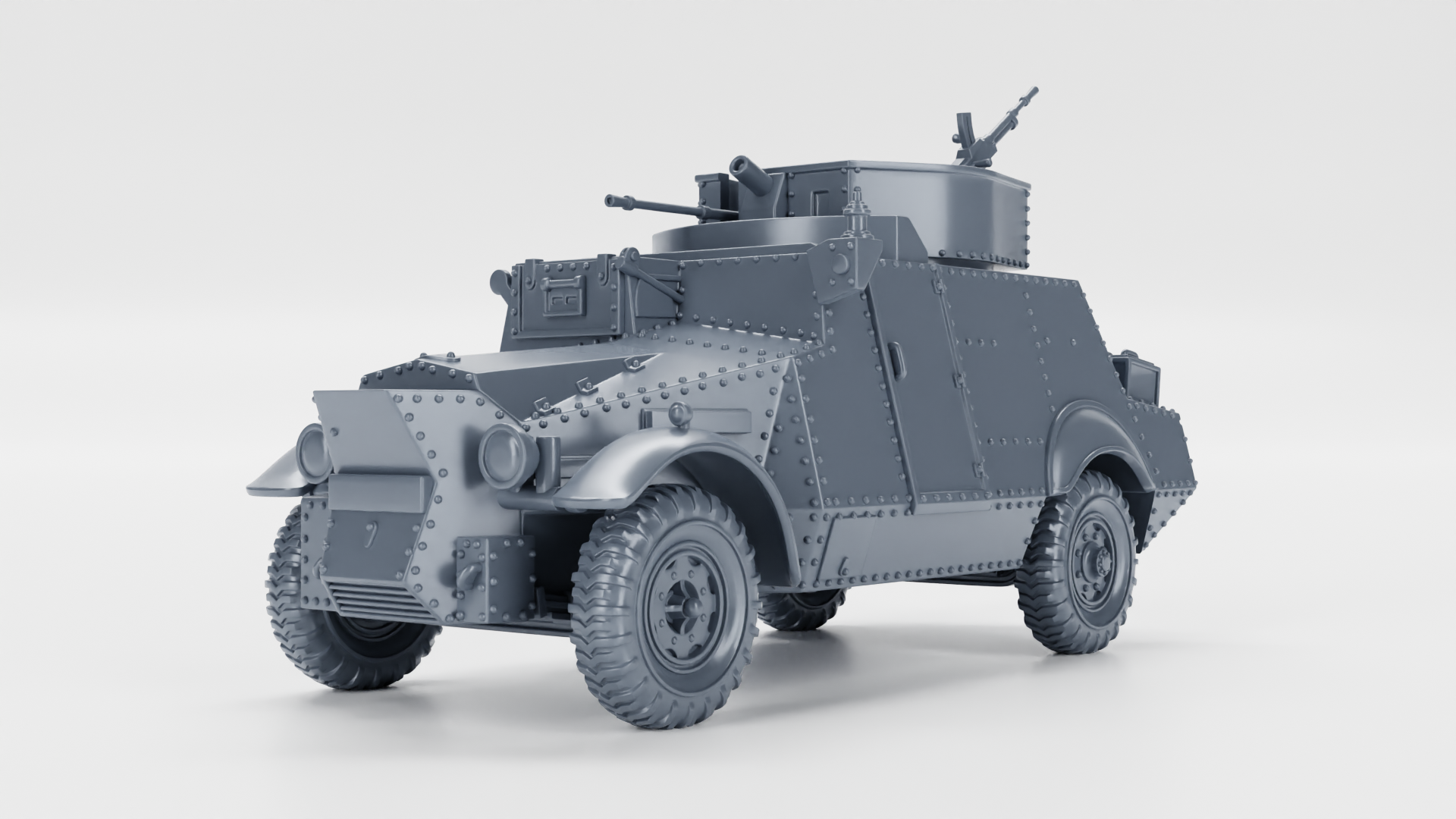 Morris CS9 Armoured Car (UK, WW2) by Wargame3D - Wargaming3D