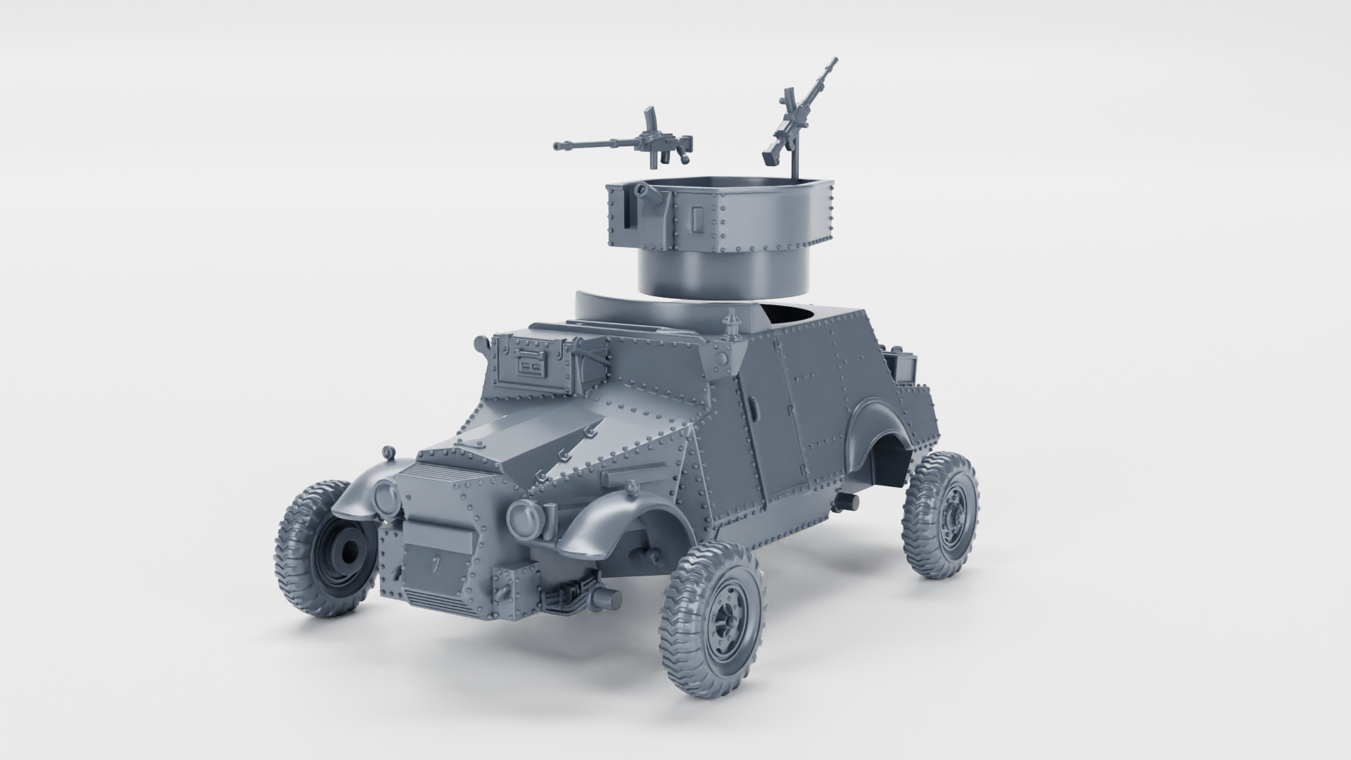 Morris CS9 Armoured Car (UK, WW2) by Wargame3D - Wargaming3D