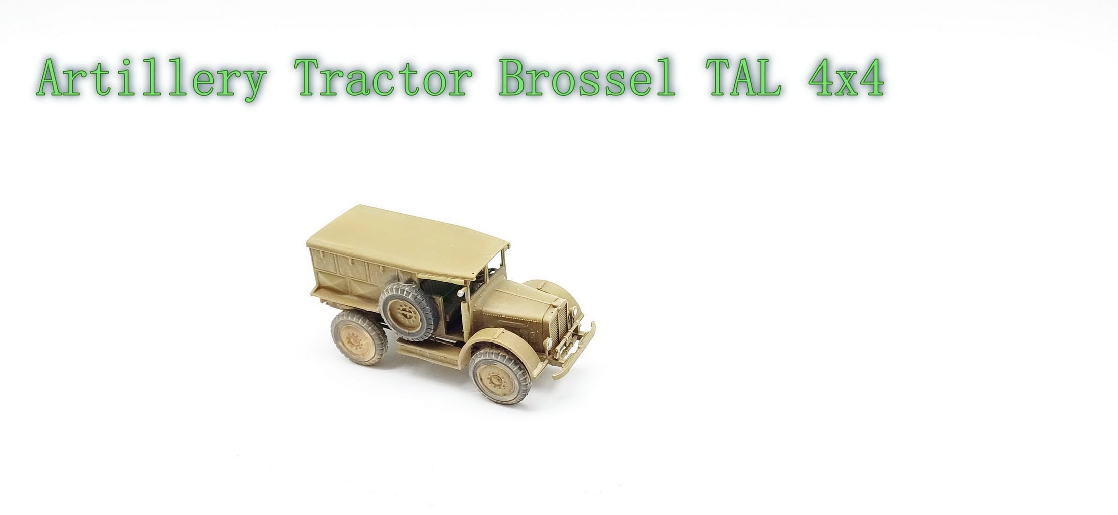 Artillery Tractor Brossel TAL 4x4 (Belgium, WW2) by Wargame3D - Wargaming3D