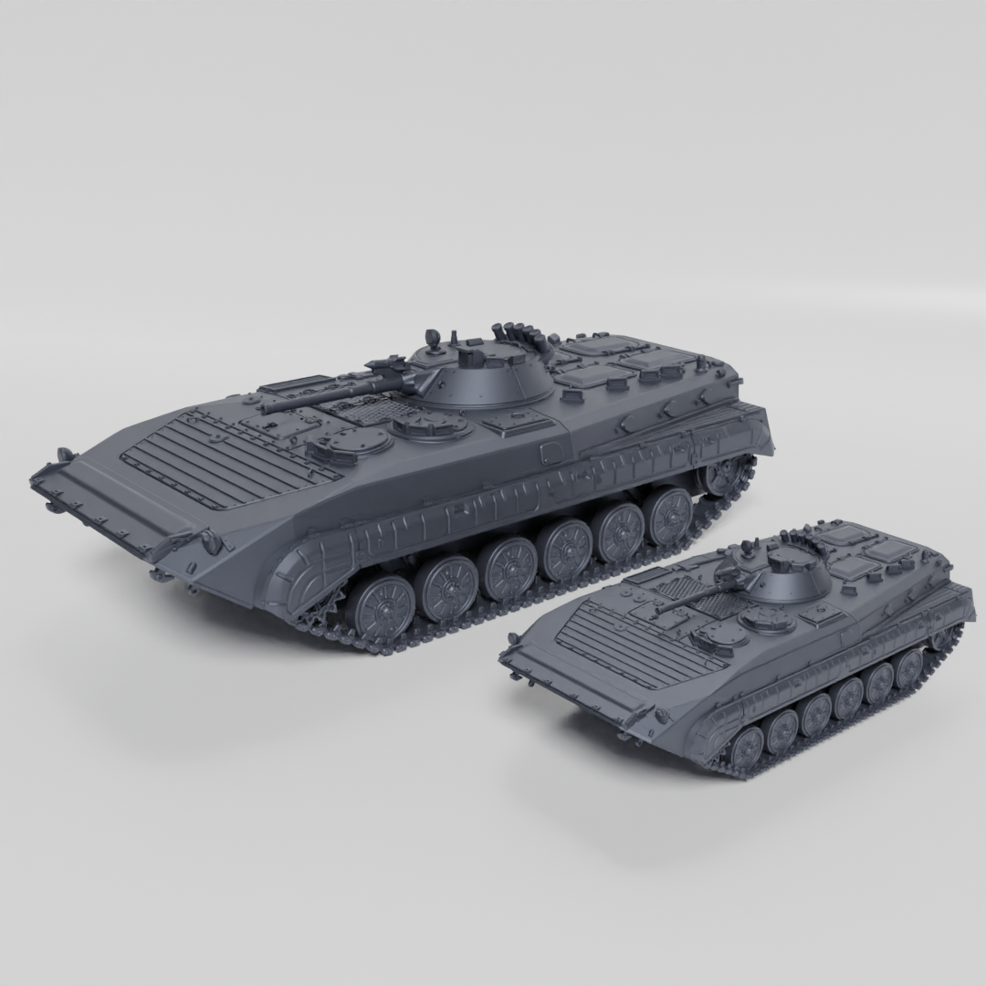 BMP-1 (IFV) (USSR, Cold War) (1:56 and 1:100 scale) by Wargame3D ...
