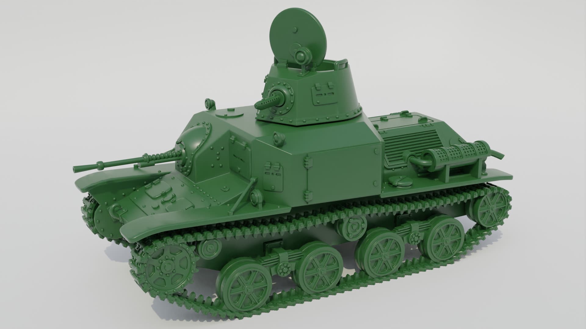 Tankette Type 92 Jyu-Sokosha (early+late) + 2 Tankmen (Japan, WW2) by ...