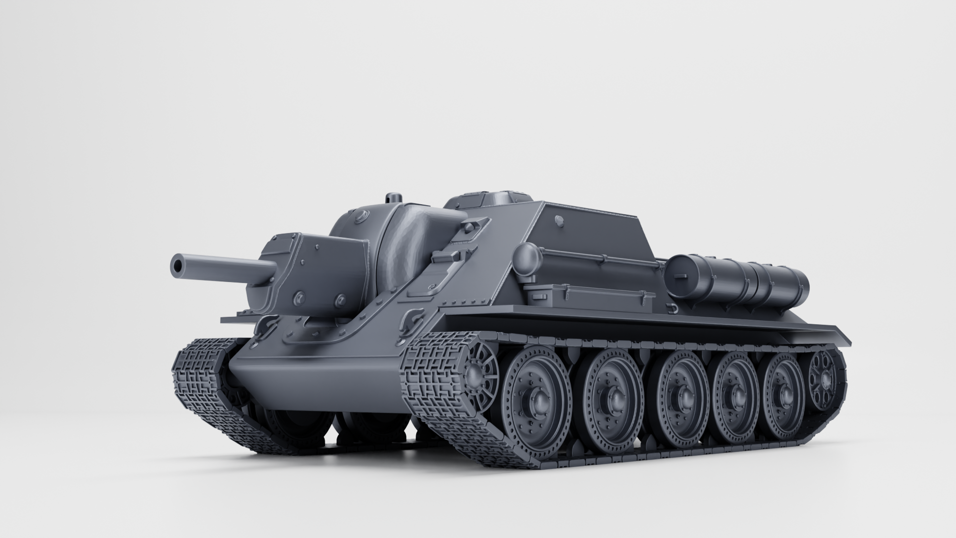 SU-122 self-propelled howitzer (USSR, WW2) by Wargame3D - Wargaming3D