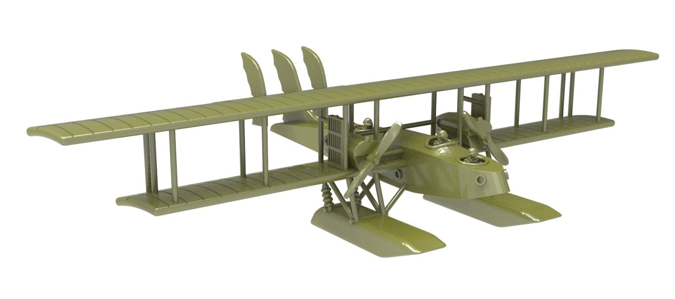 SEAPLANE Borel-Odier B.O.2 (BO-T) (WW1, France) by Wargame3D - Wargaming3D
