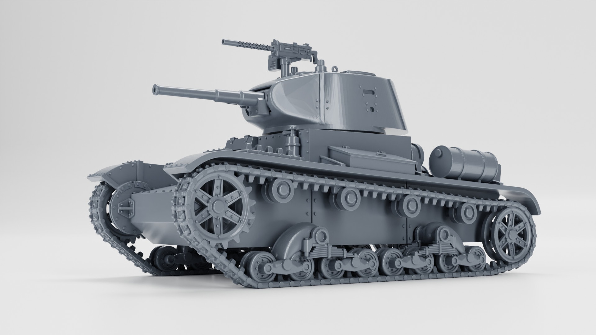 Light tank T-26 (welded hull) model 1938 (USSR, WW2) by Wargame3D ...