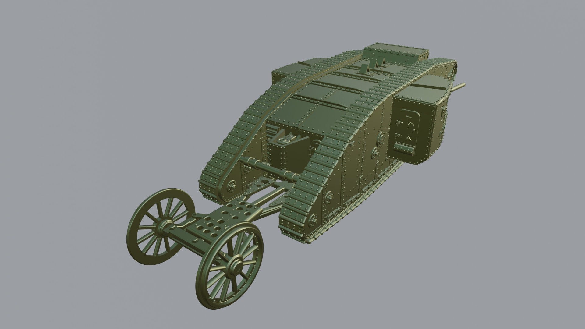 TANK MARK I (WW1, British Empire, 1916) by Wargame3D - Wargaming3D