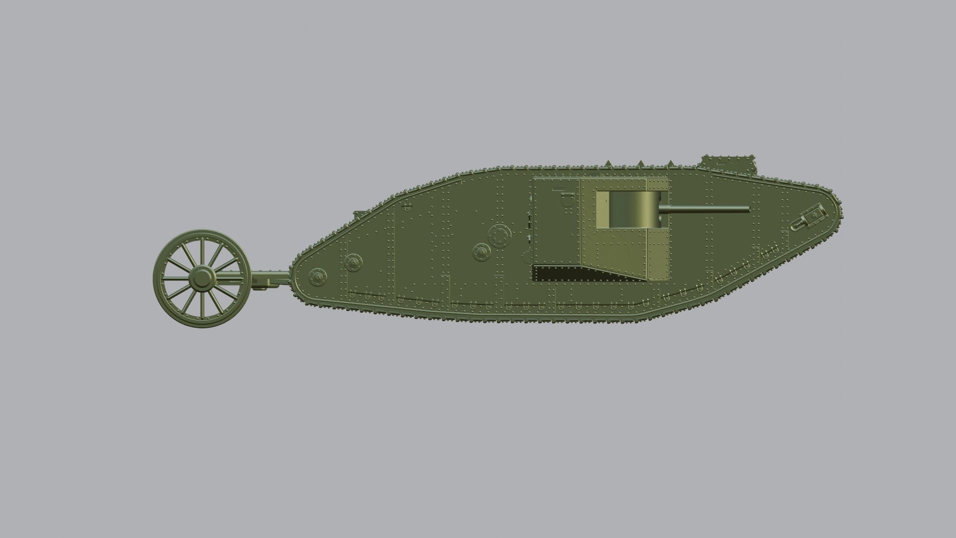 TANK MARK I (WW1, British Empire, 1916) by Wargame3D - Wargaming3D