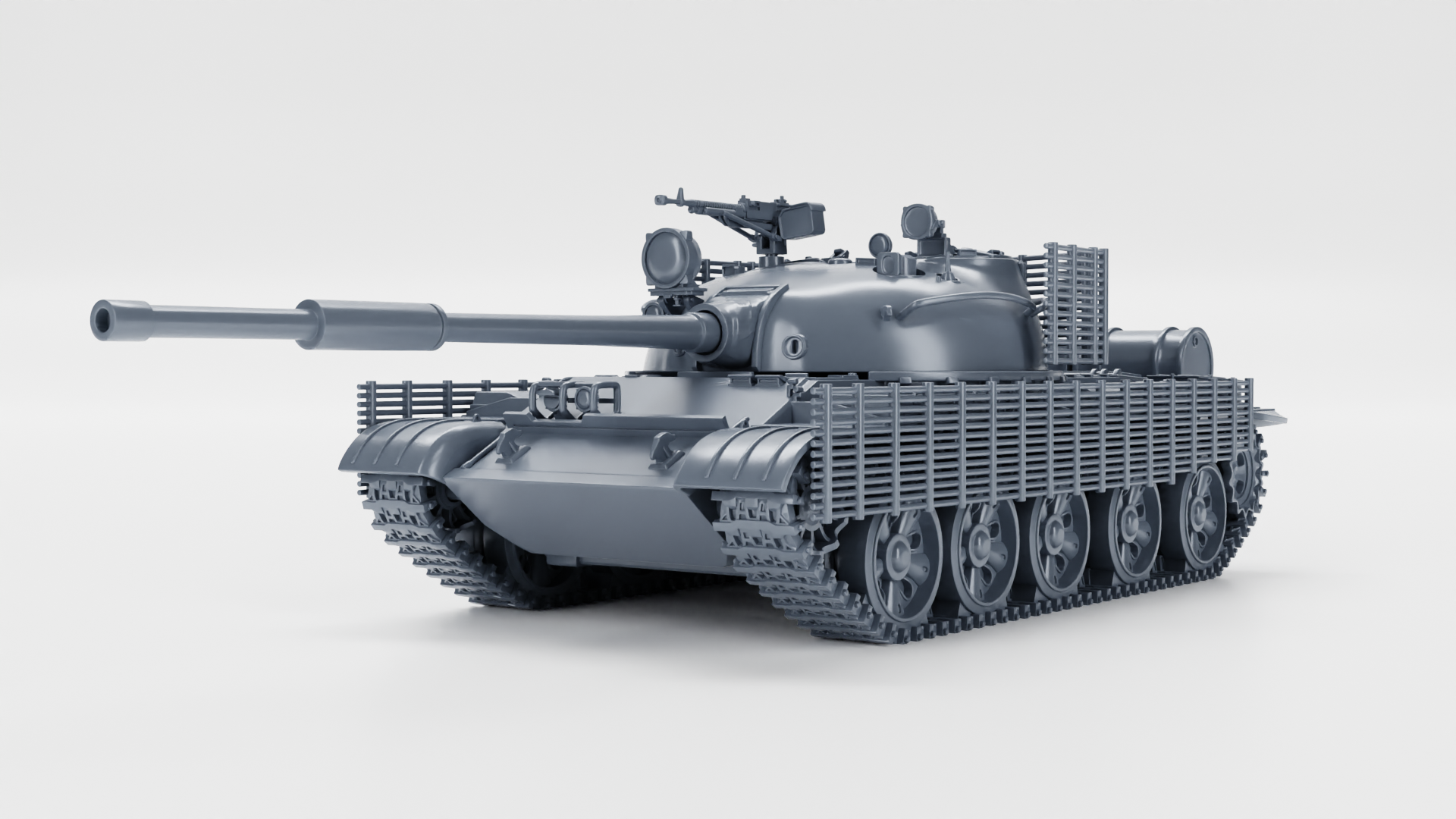 T-62M Tank + KMT-5 mine sweeper (USSR, Cold War) (1:56 and 1:100 scale ...