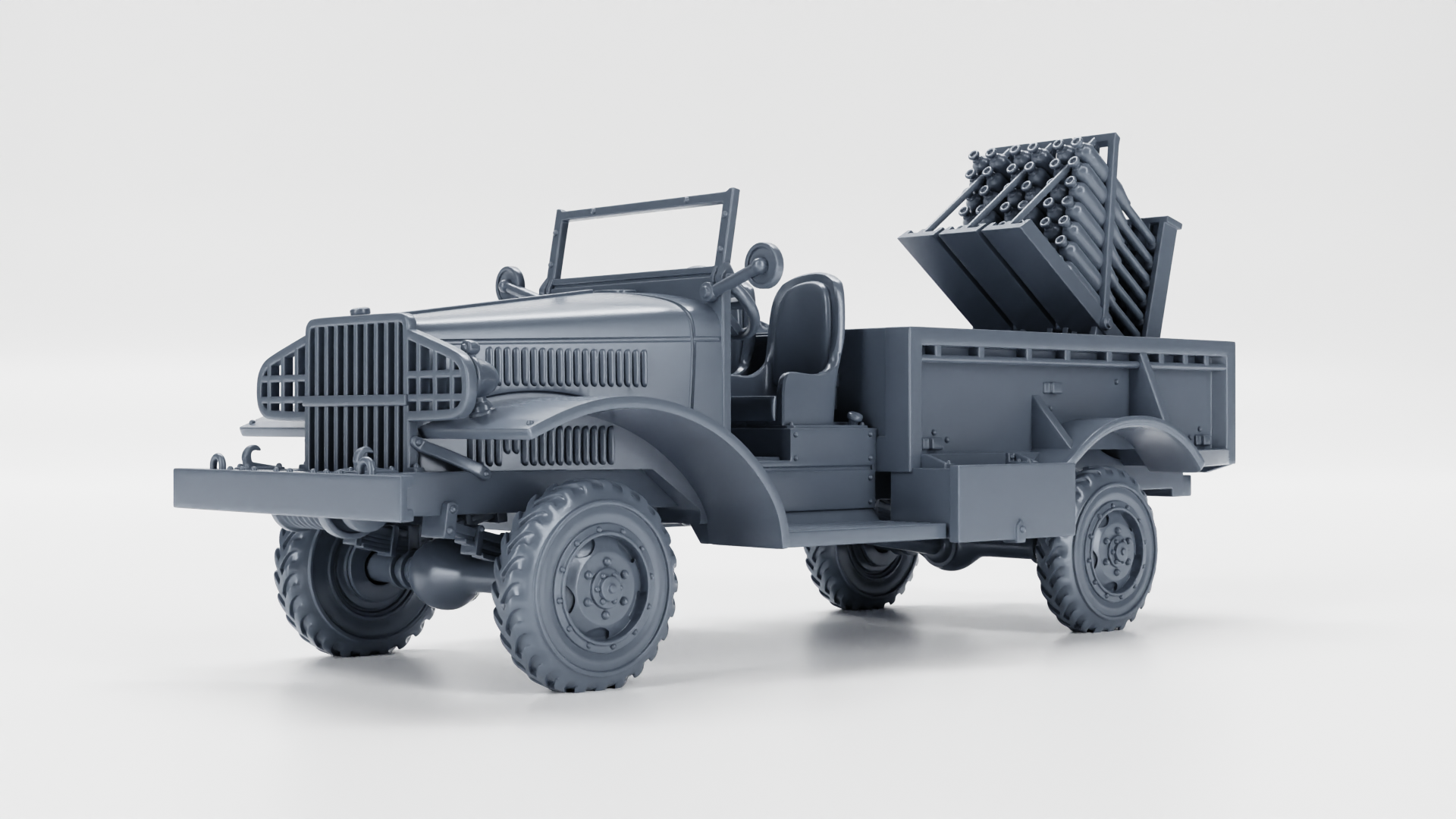 M 2-4 Rocket Truck USMC (US Marines, WW2) by Wargame3D - Wargaming3D