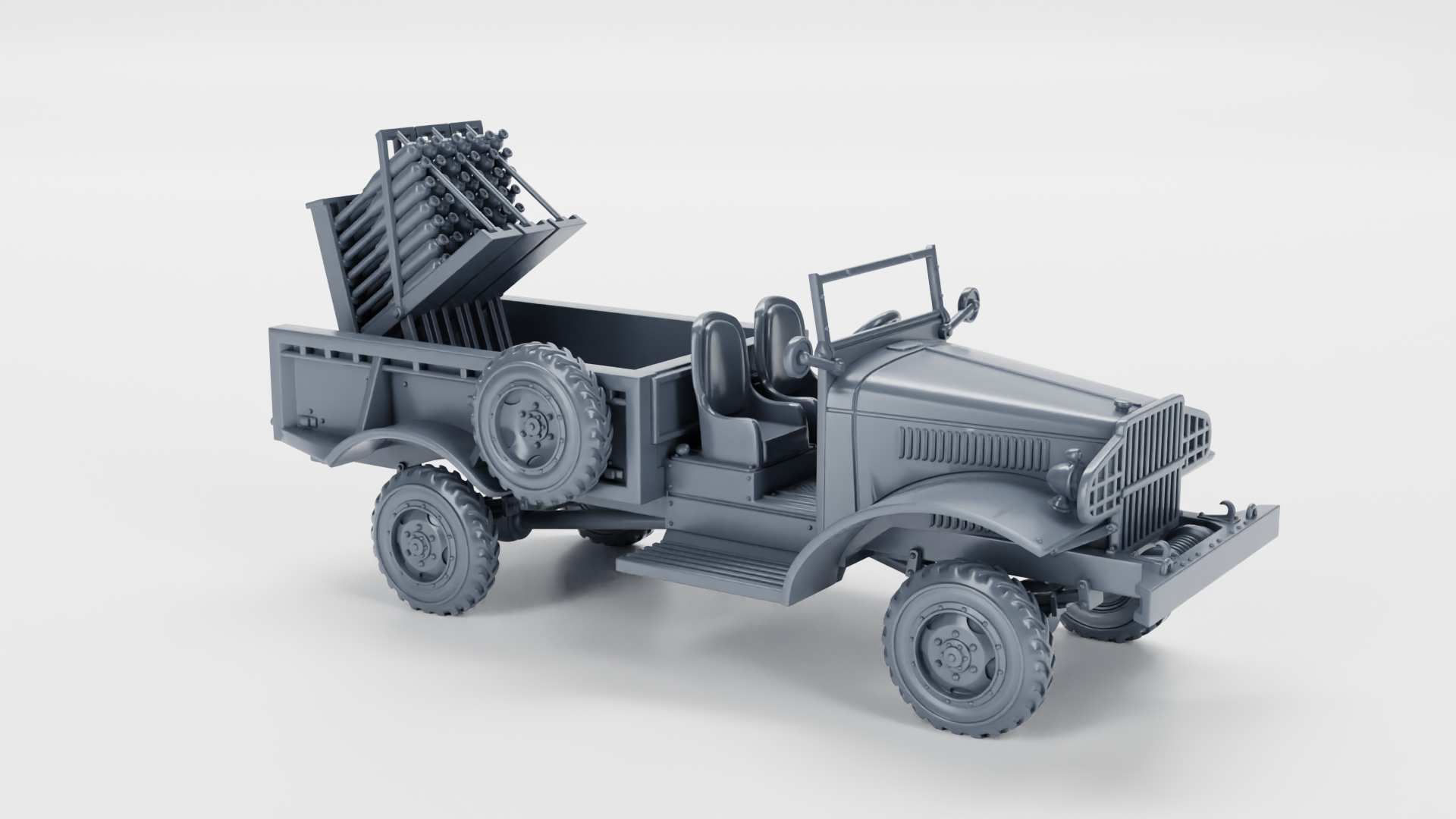 M 2-4 Rocket Truck USMC (US Marines, WW2) by Wargame3D - Wargaming3D