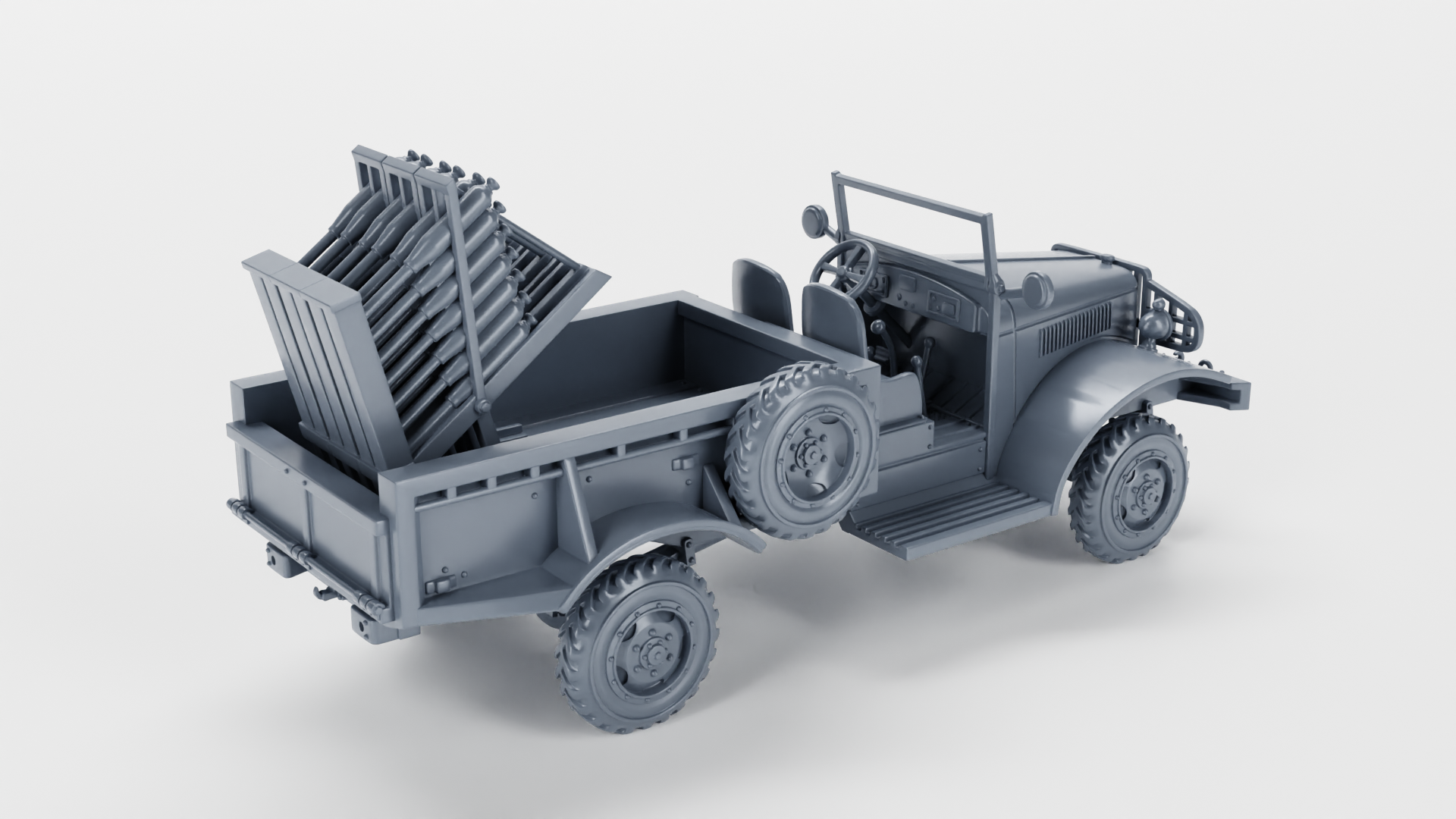 M 2-4 Rocket Truck USMC (US Marines, WW2) by Wargame3D - Wargaming3D