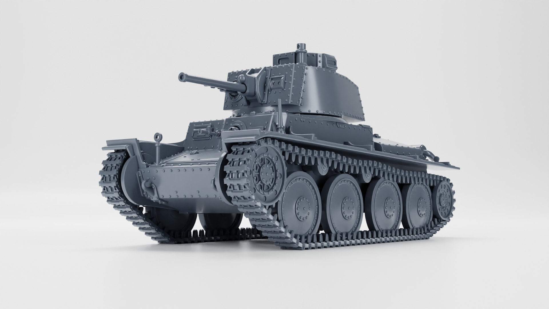Light Tank CKD LT Vz.38 (Skoda) (Czech, WW2) by Wargame3D - Wargaming3D