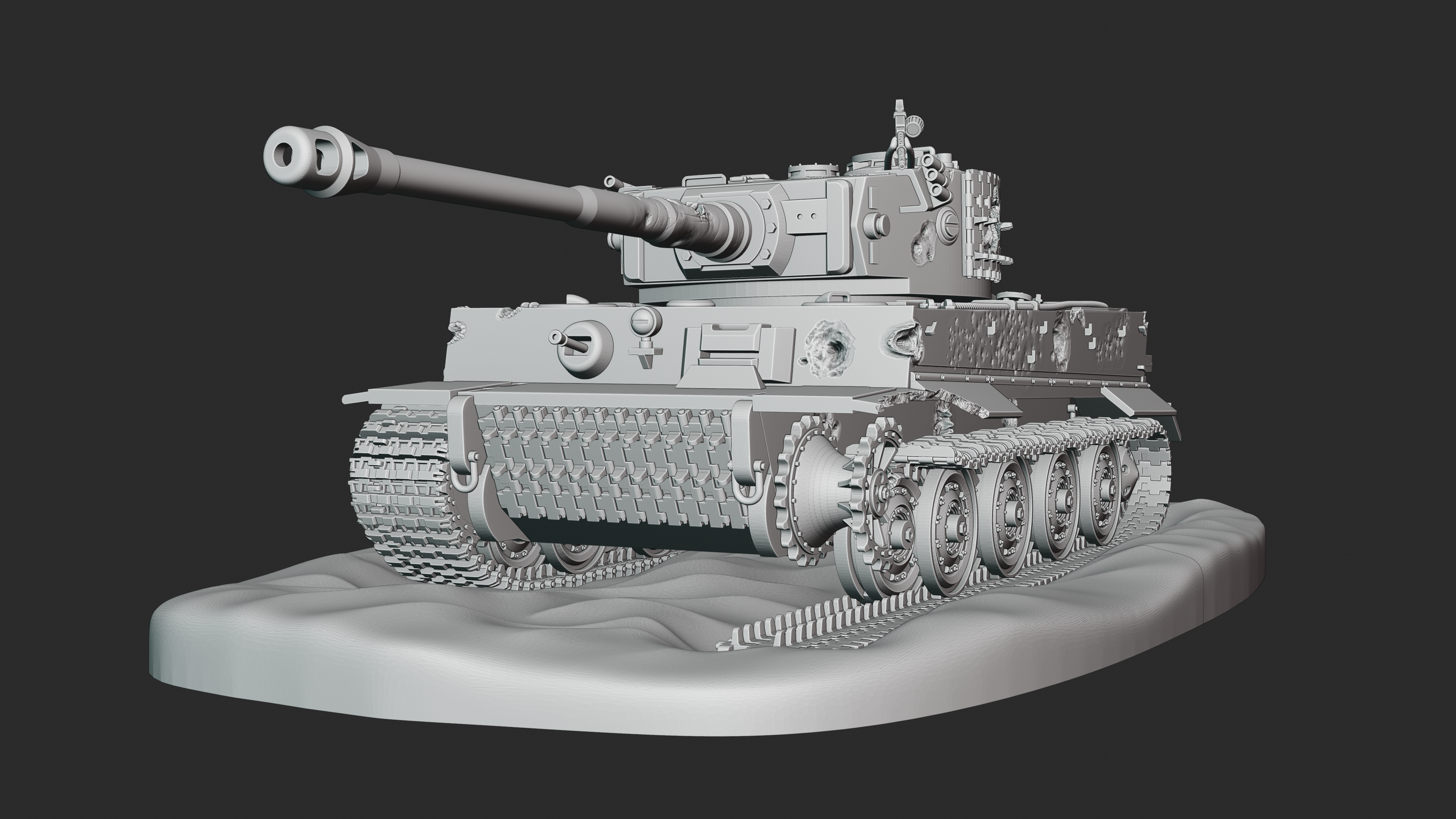 Tiger I Ausf.E (Sd.kfz.181) - destroyed (Germany, WW2) by Wargame3D ...