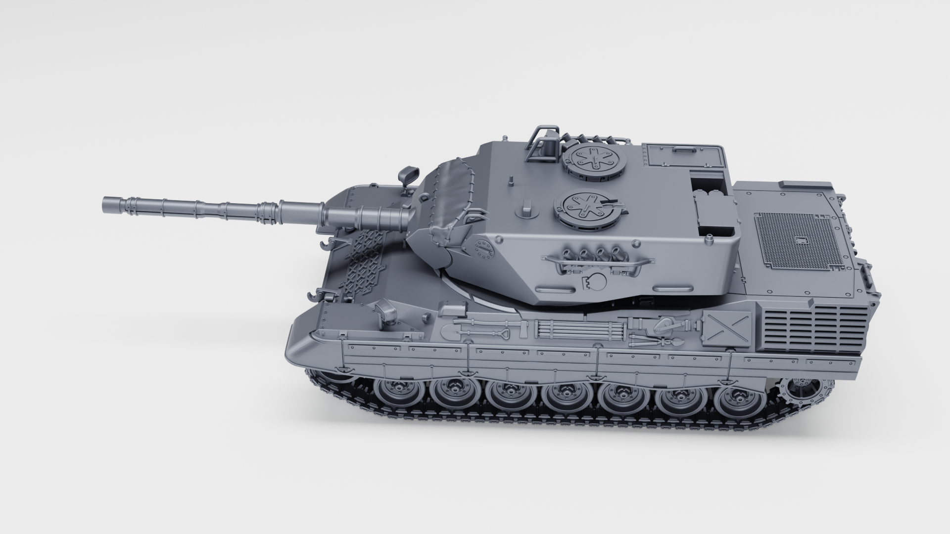 Leopard 1A4 (Germany, Cold war) (scale 1:56 and 1:100) by Wargame3D ...