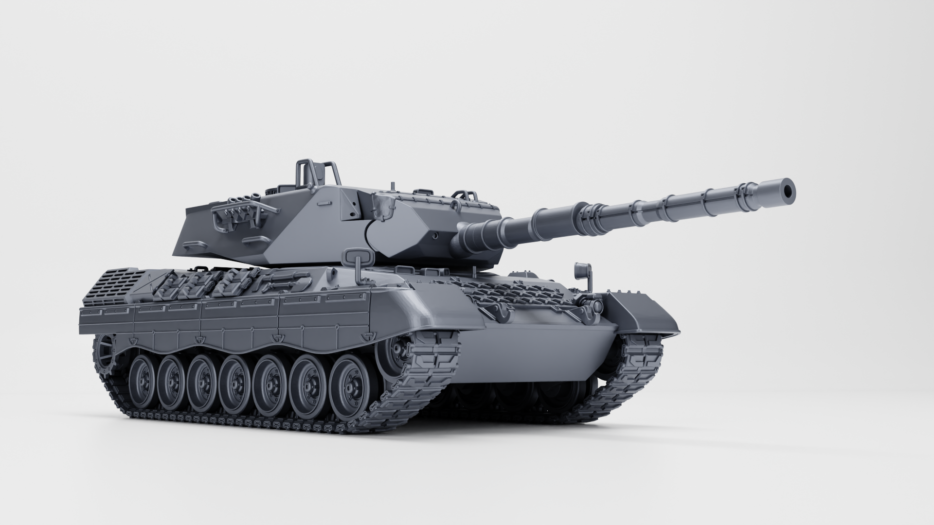 Leopard 1A4 (Germany, Cold war) (scale 1:56 and 1:100) by Wargame3D ...