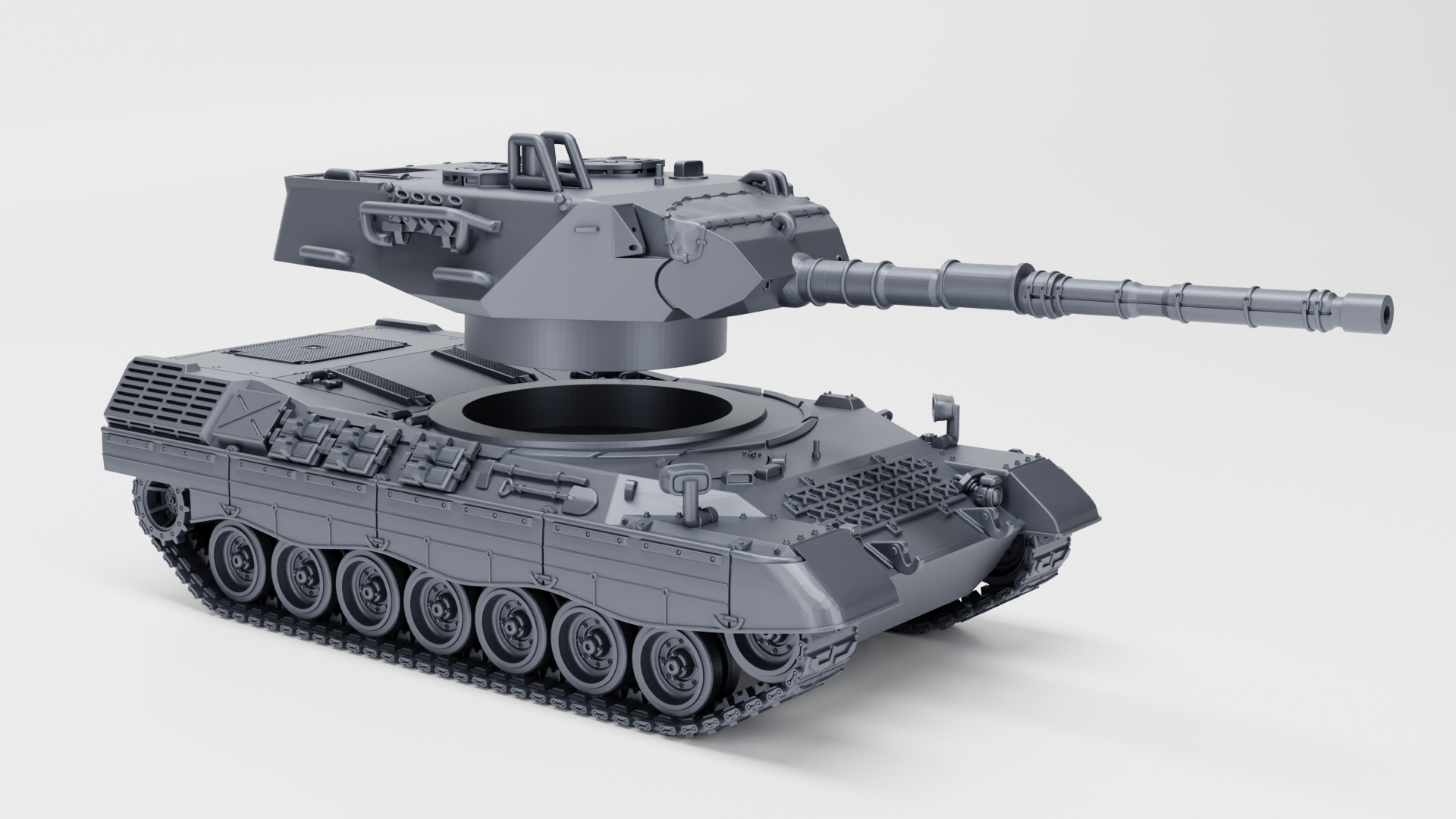 Leopard 1A4 (Germany, Cold war) (scale 1:56 and 1:100) by Wargame3D ...