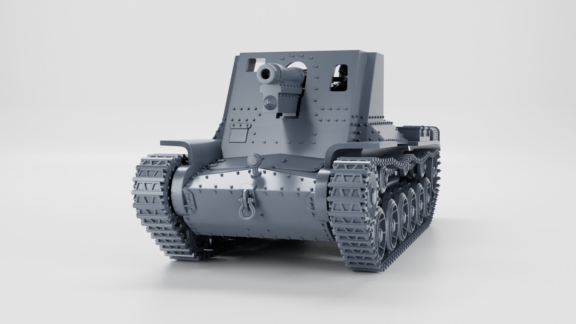 Type 4 Ho-Ro SPG + 1 Tankmen (Japan, WW2) by Wargame3D - Wargaming3D