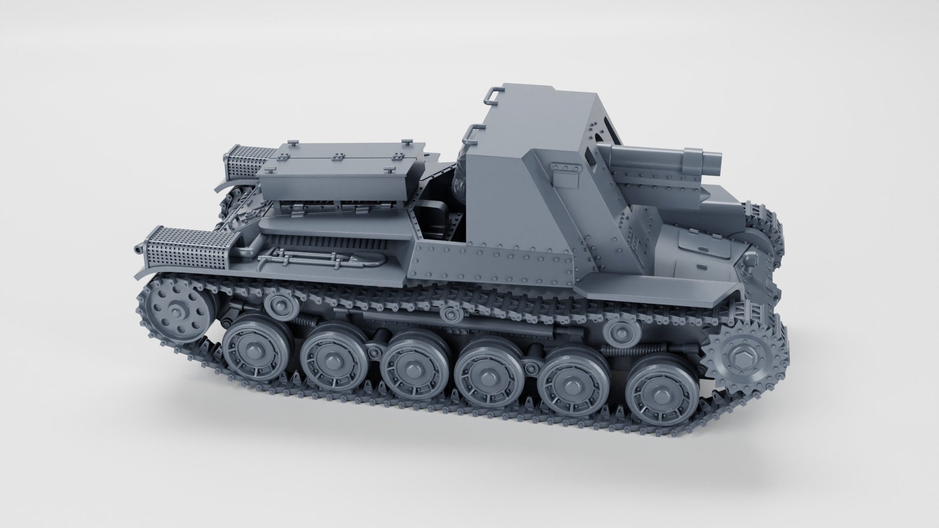 Type 4 Ho-Ro SPG + 1 Tankmen (Japan, WW2) by Wargame3D - Wargaming3D