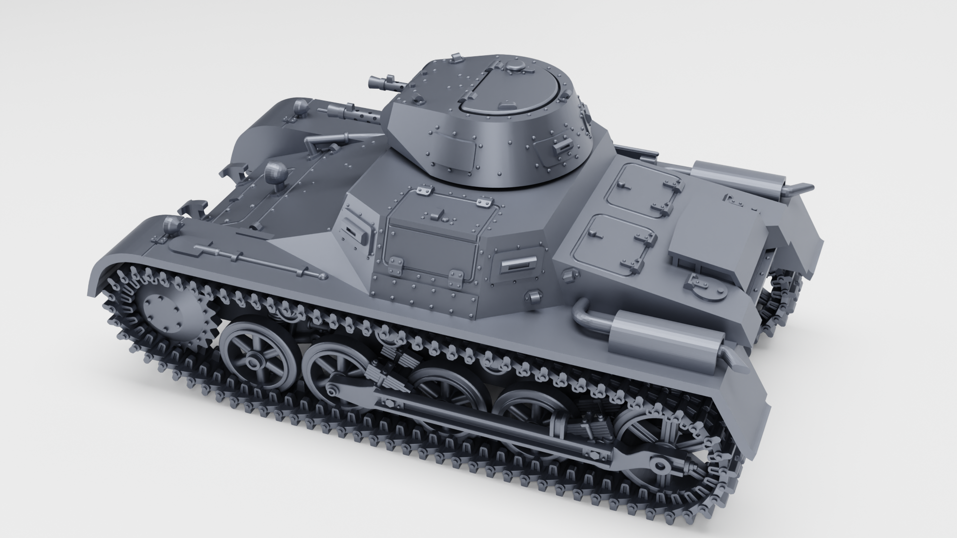 Pz.Kpfw I Ausf.A + Breda turret (Spanish civil war, 1936-1939) by ...