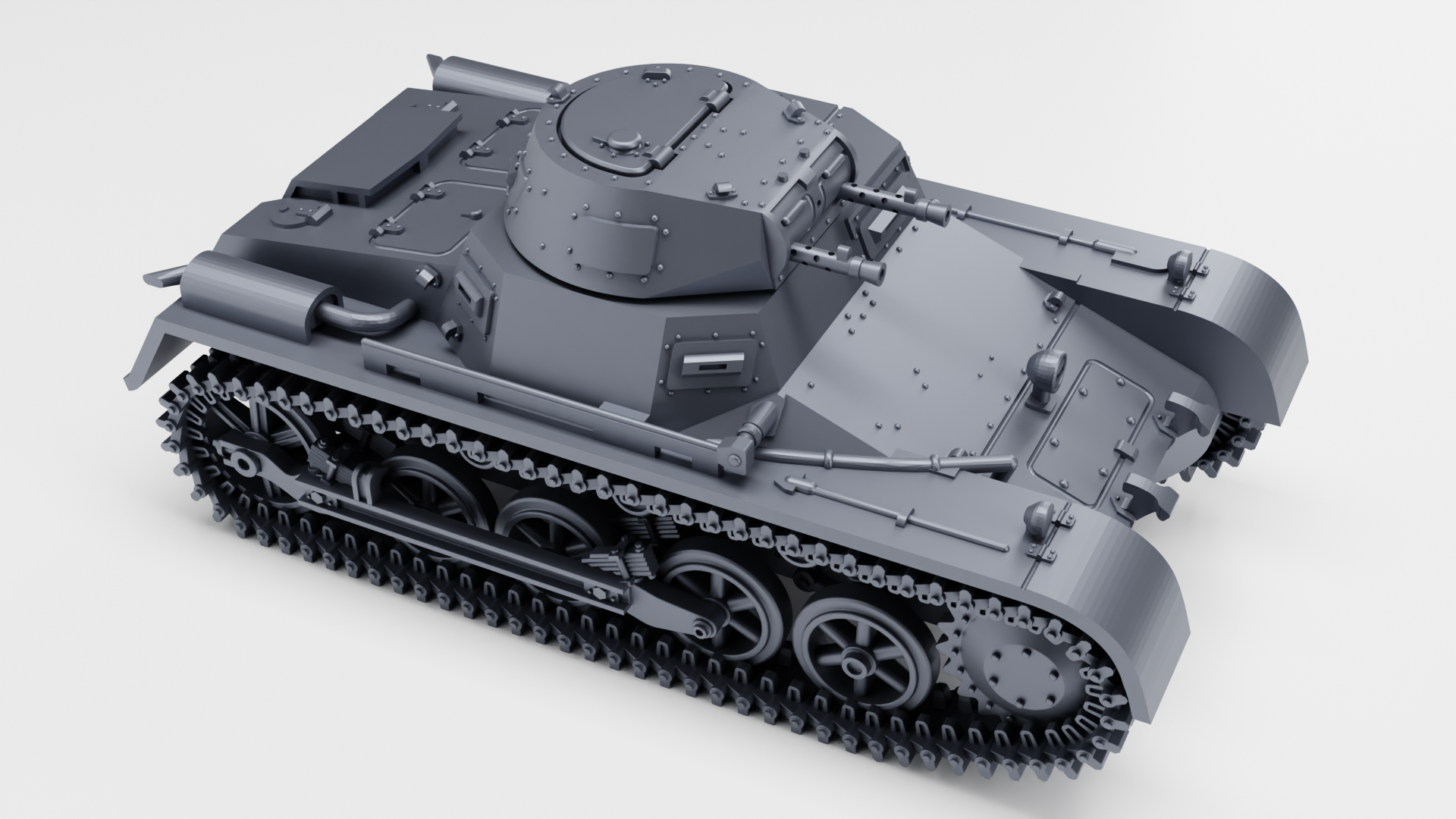 Pz.Kpfw I Ausf.A + Breda turret (Spanish civil war, 1936-1939) by ...