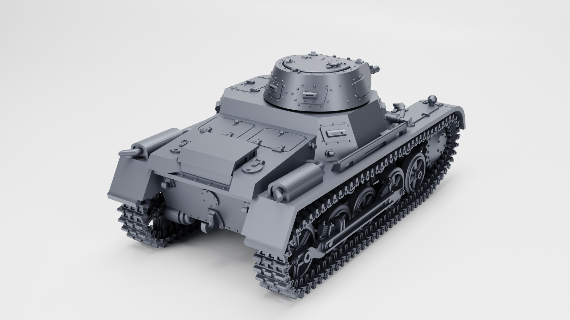 Pz.Kpfw I Ausf.A + Breda turret (Spanish civil war, 1936-1939) by ...