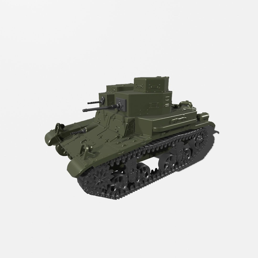 Light Tank M2A3 (US, Interwar+WW2) by Wargame3D - Wargaming3D