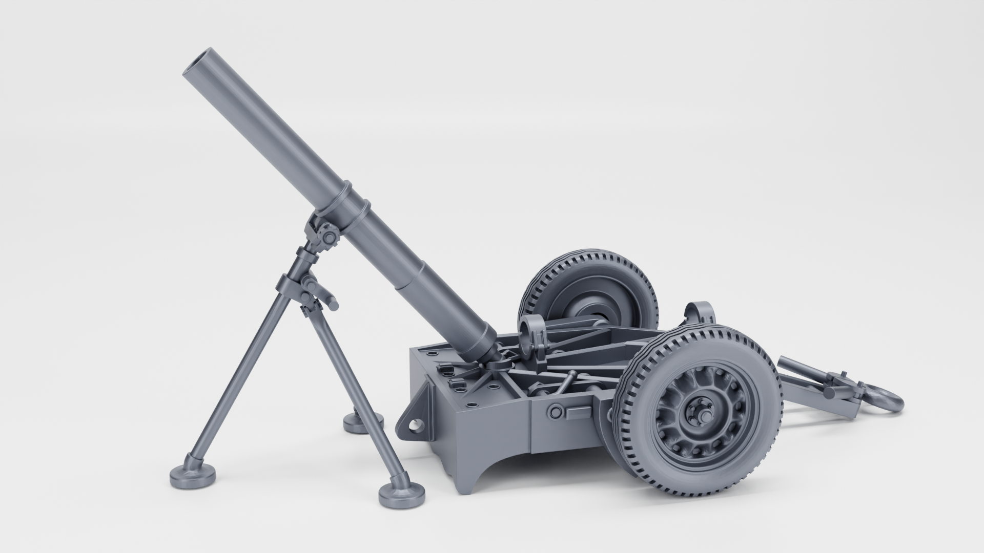 Ordnance ML 4.2-inch mortar (US, WW2) by Wargame3D - Wargaming3D