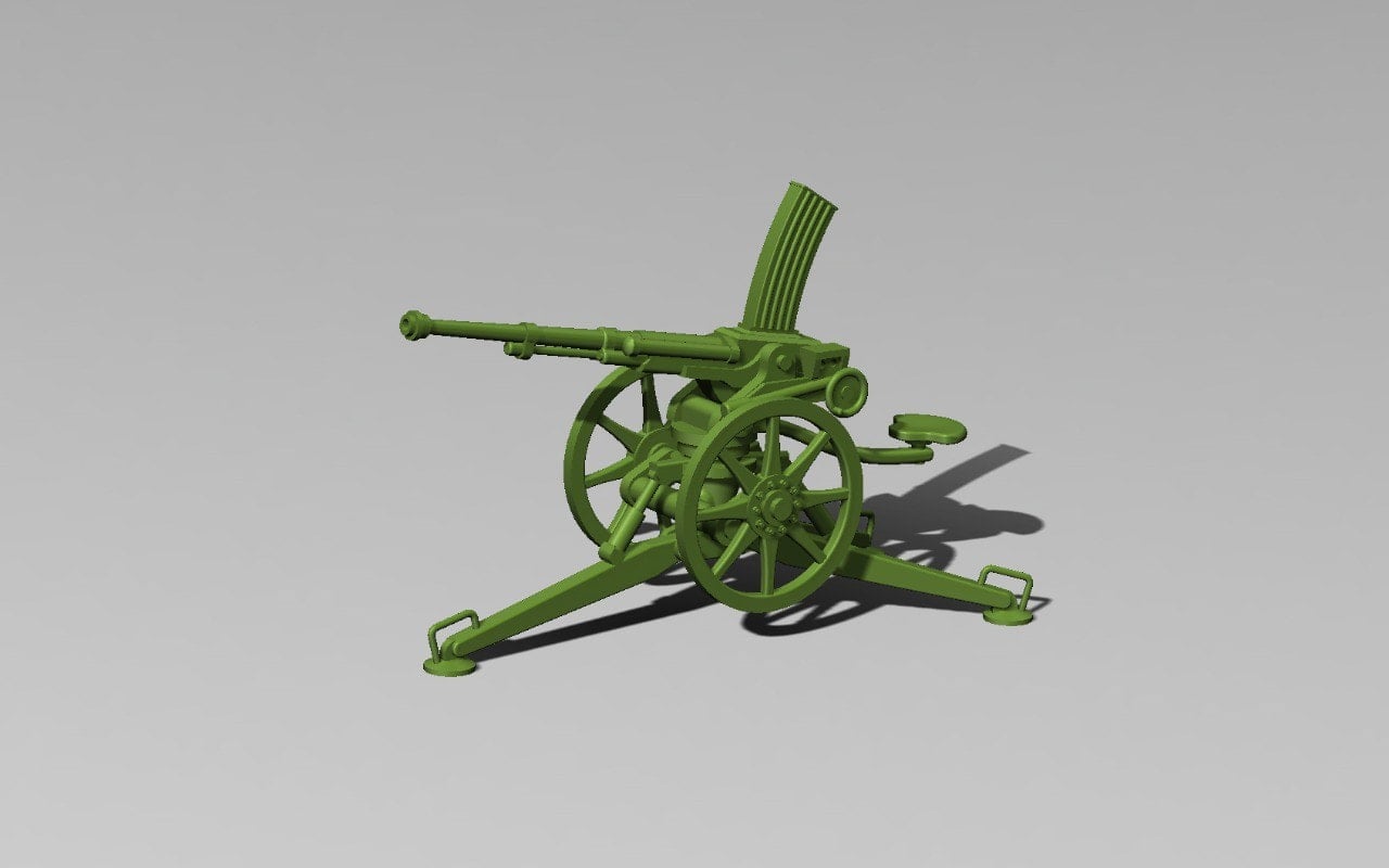Type 98 20 mm AA machine cannon (Japan, WW2) by Wargame3D - Wargaming3D