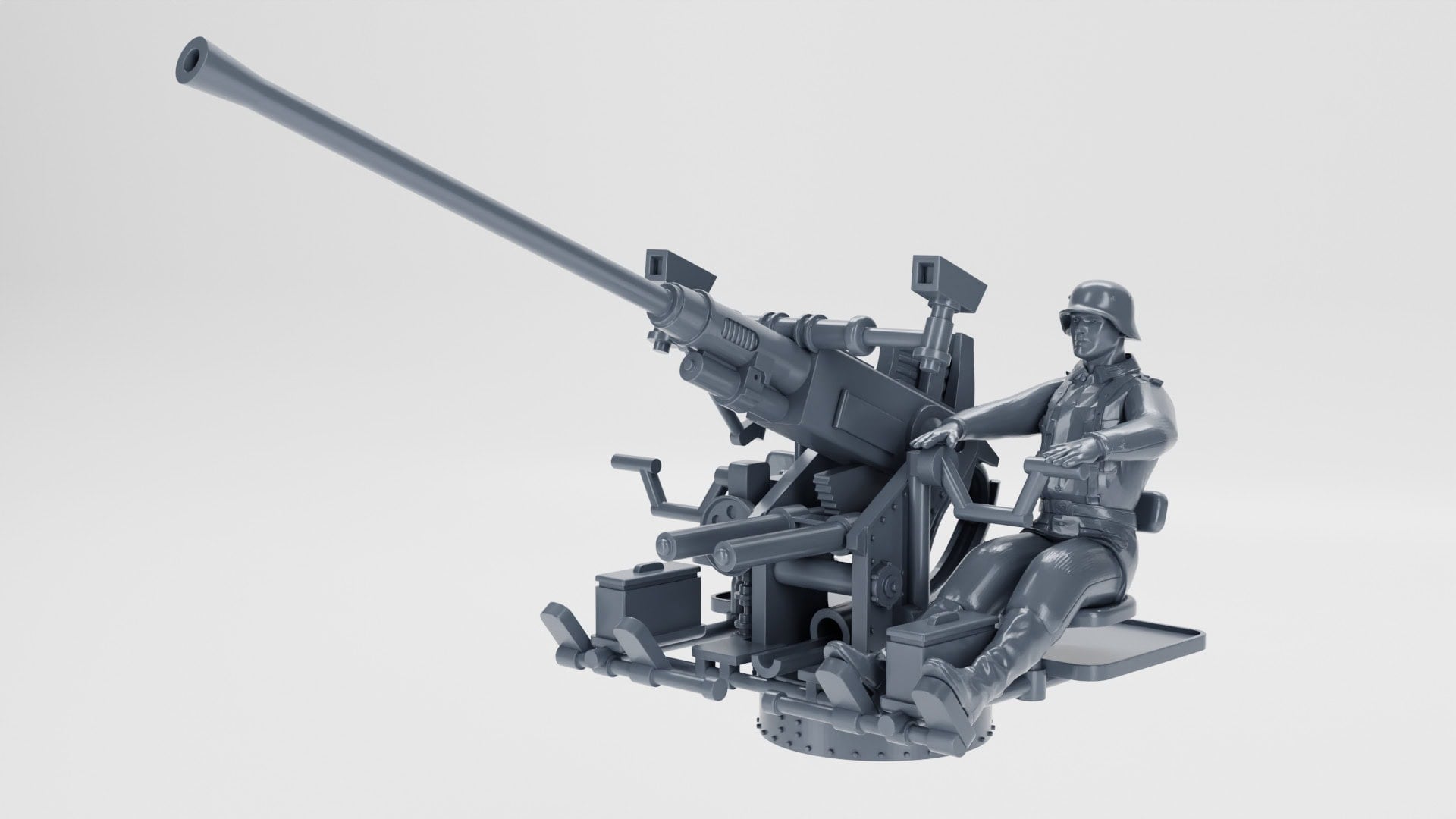 Opel Blitz with German Bofors 40mm FLAK 28 AA gun + Gunman (Germany ...