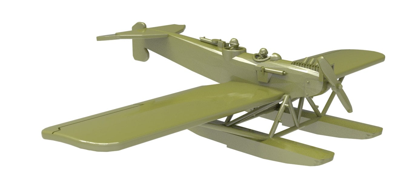 SEAPLANE Hansa-Brandenburg W.29 (WW1, Germany) by Wargame3D - Wargaming3D