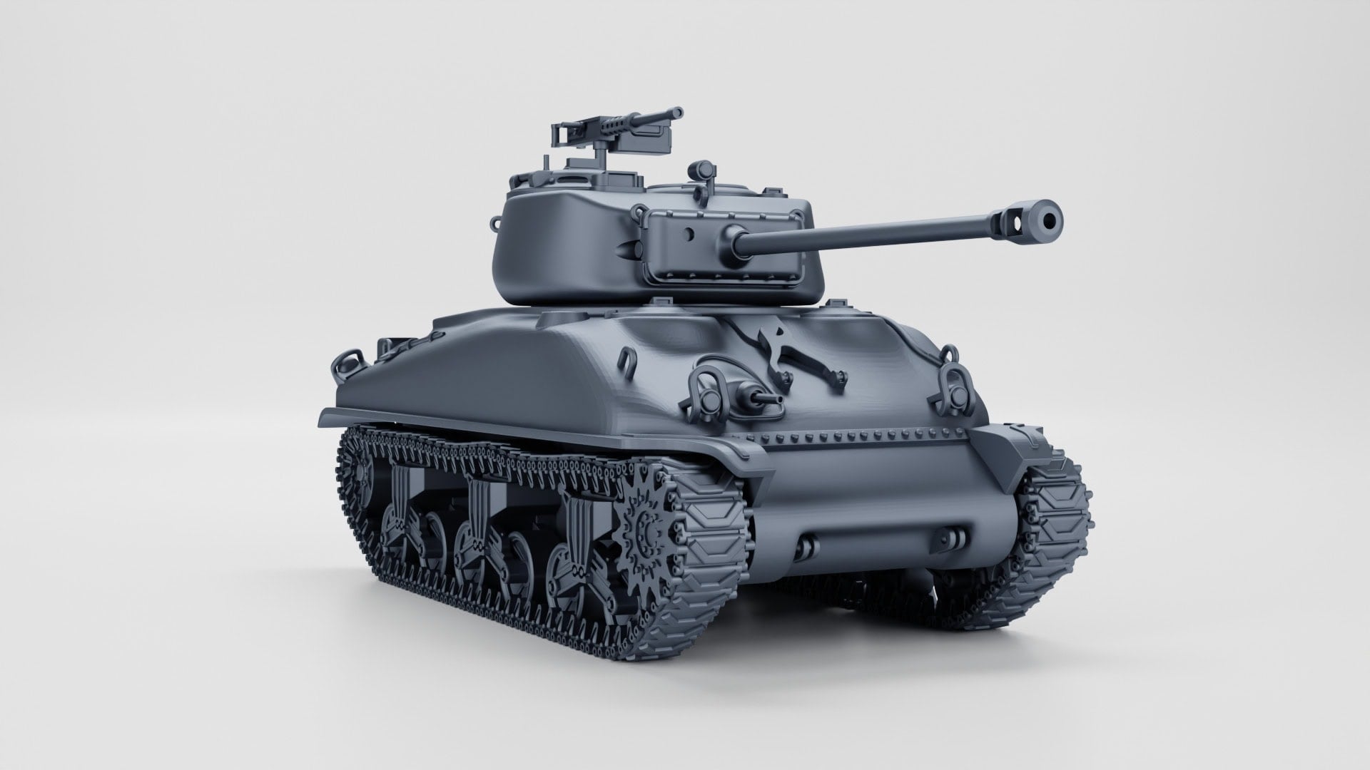 Sherman M4A1 76mm cast hull (US, WW2) by Wargame3D - Wargaming3D