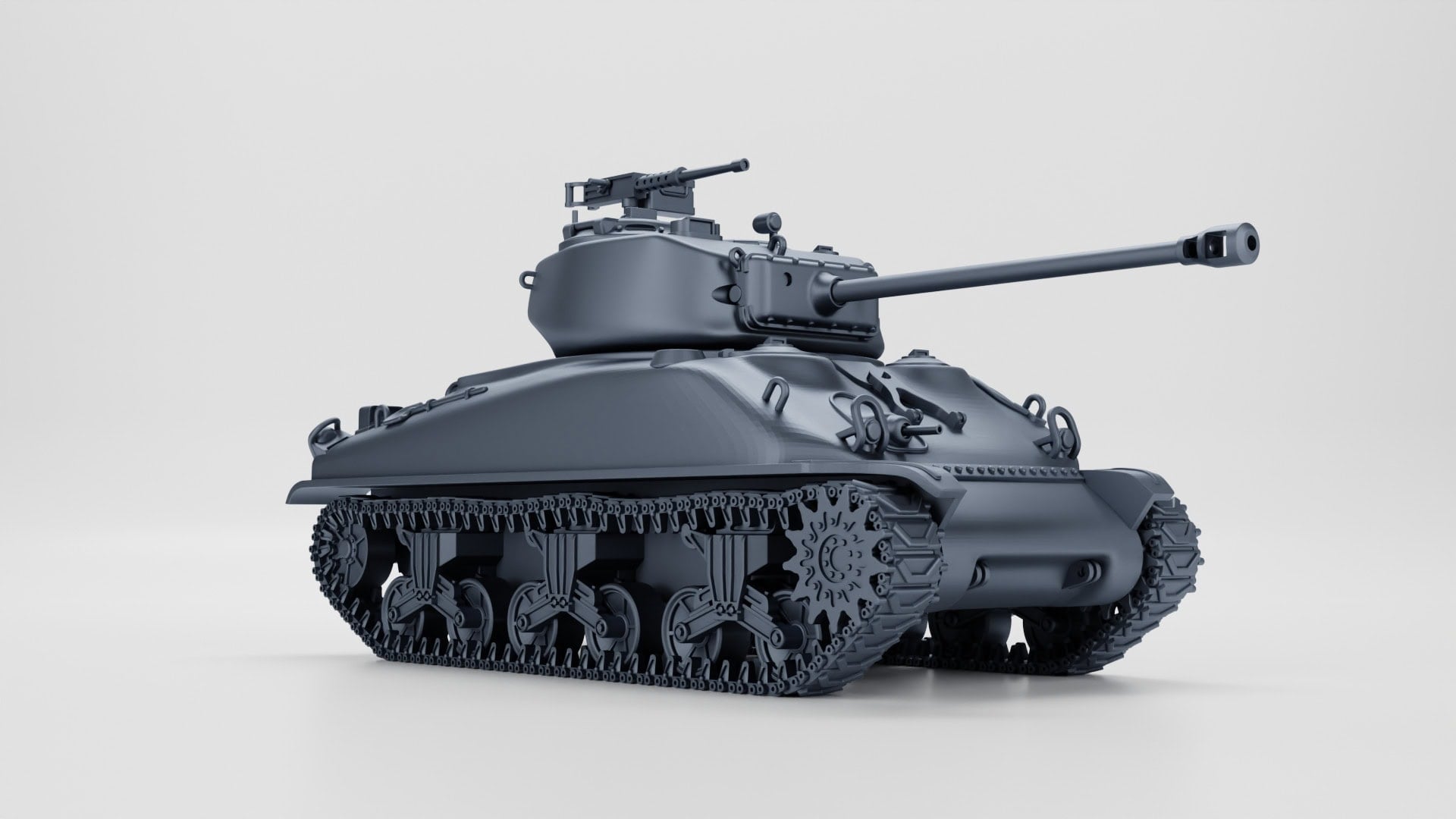 Sherman M4A1 76mm cast hull (US, WW2) by Wargame3D - Wargaming3D