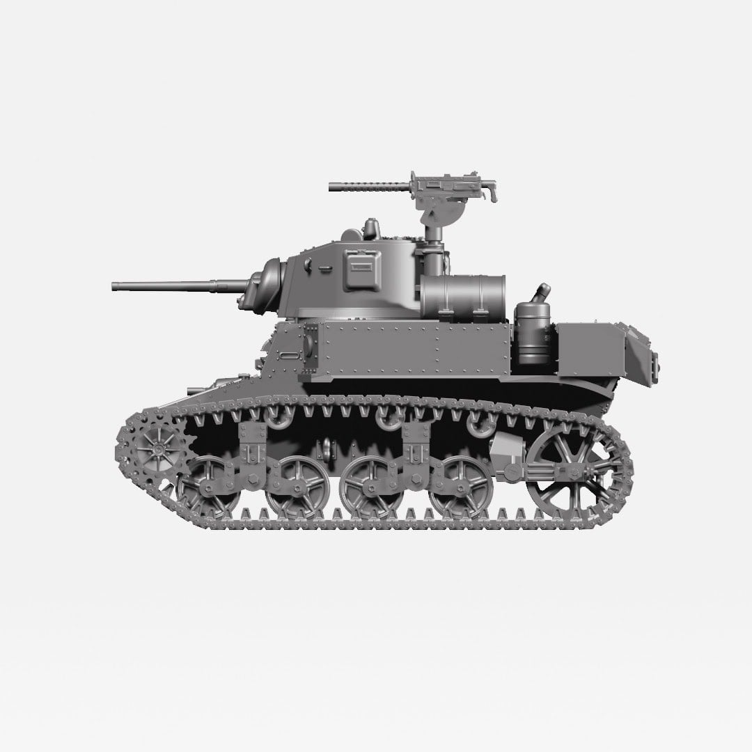 M3A1 Stuart with hull-mounted flamethrower (US, WW2) by Wargame3D ...