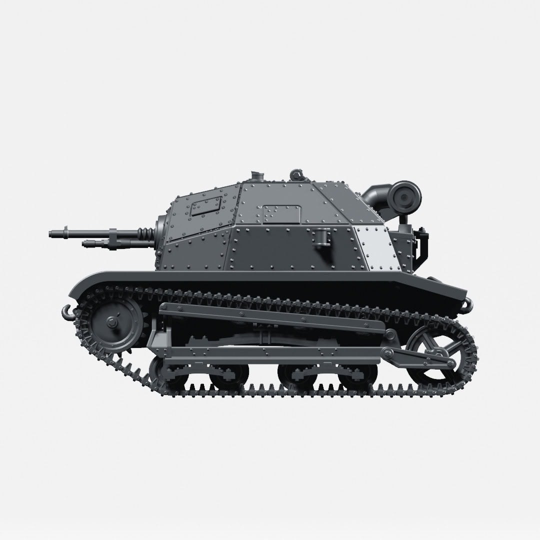 Tankette TKS with 2 optional machine guns (Poland, WW2) by Wargame3D ...