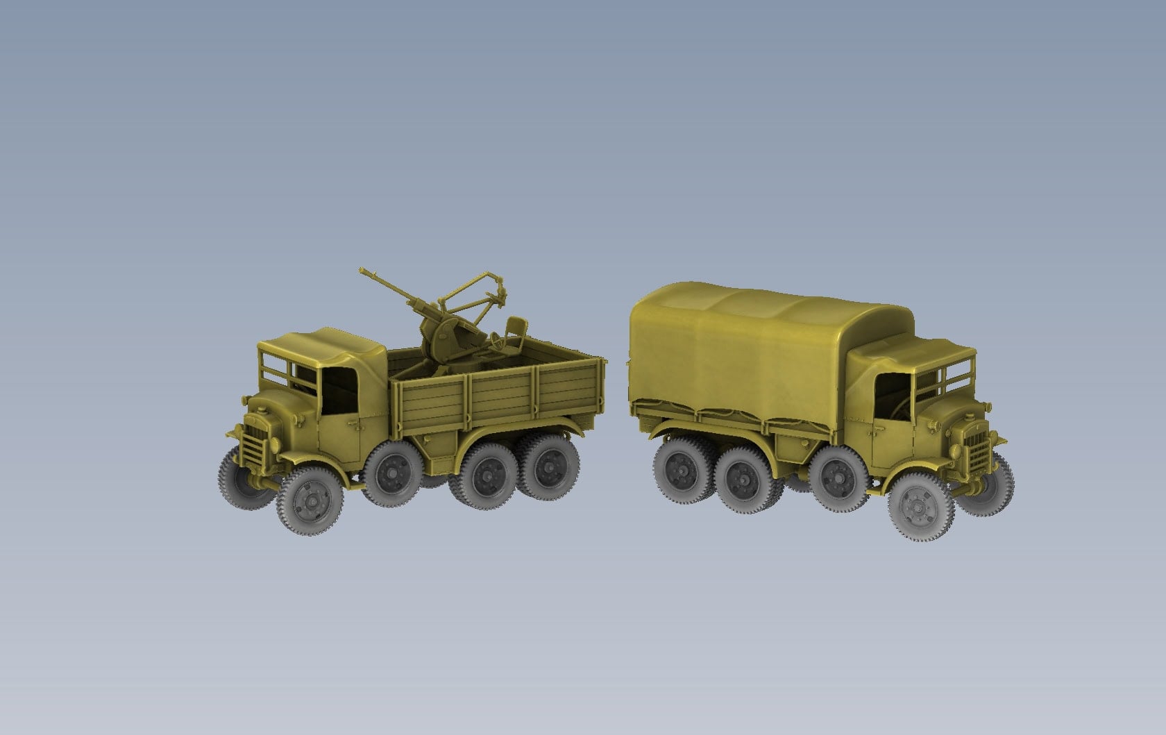 Fiat SPA Dovunque 35 + option with Breda 20/65 (Italy, WW2) by ...