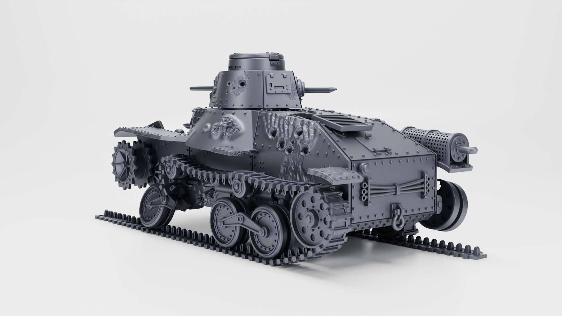 Wrecked Tank Type 95 Ha-Go (Japan, Okinawa, WW2) by Wargame3D - Wargaming3D