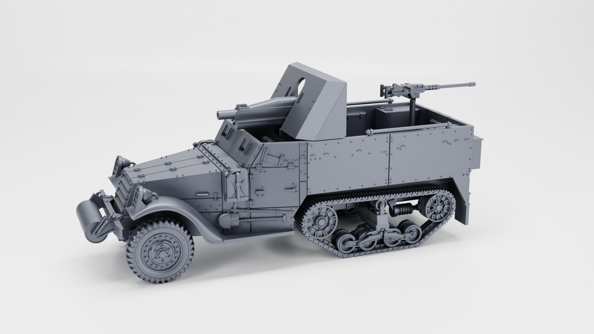 T30 75mm HMC & T19 HMC Half-tracks (US, WW2) by Wargame3D - Wargaming3D