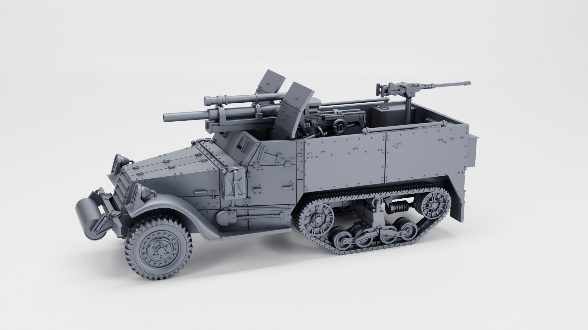 T30 75mm HMC & T19 HMC Half-tracks (US, WW2) by Wargame3D - Wargaming3D