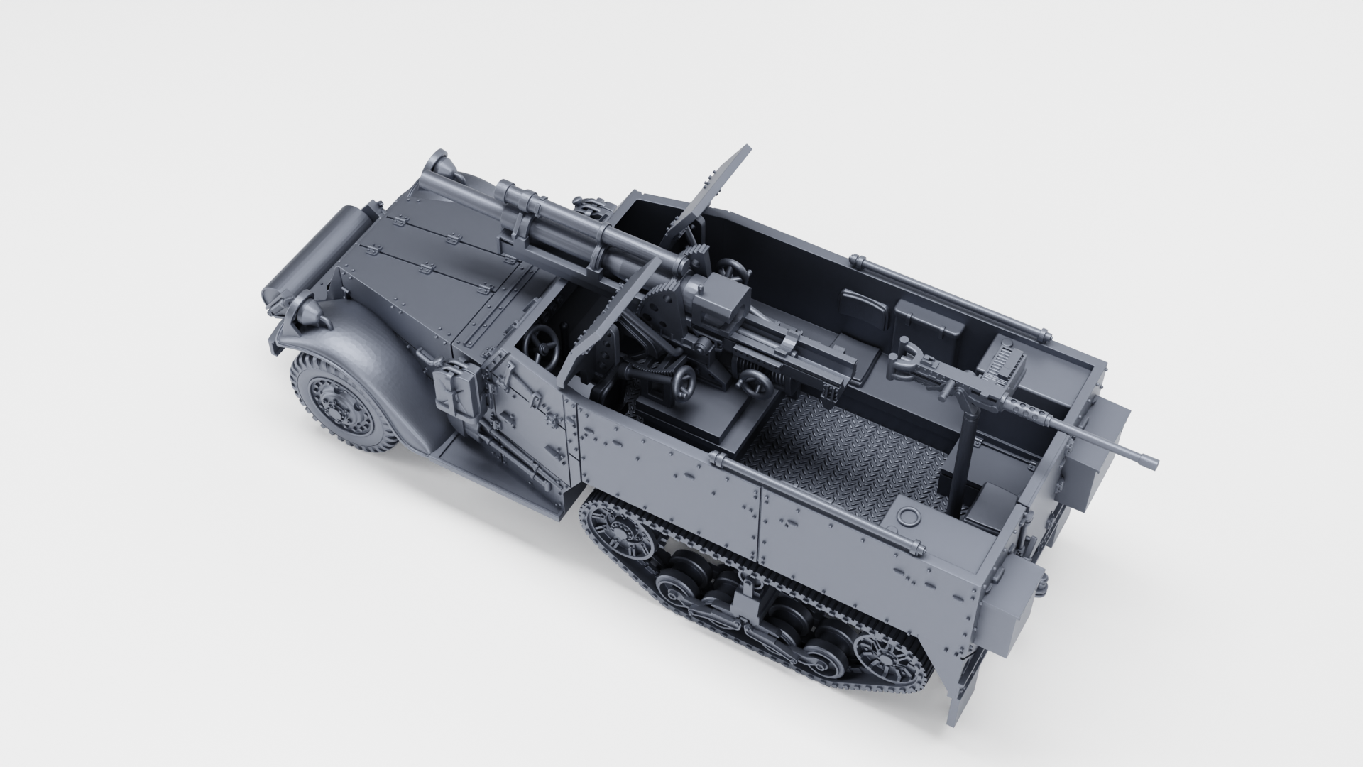 T30 75mm HMC & T19 HMC Half-tracks (US, WW2) by Wargame3D - Wargaming3D