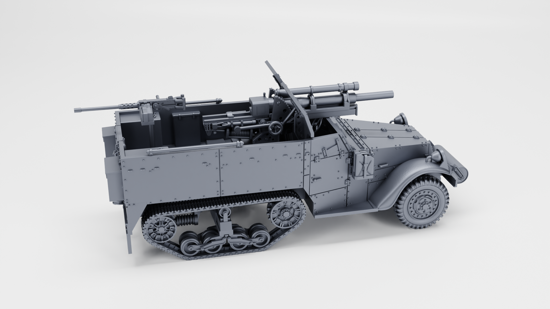 T30 75mm HMC & T19 HMC Half-tracks (US, WW2) by Wargame3D - Wargaming3D
