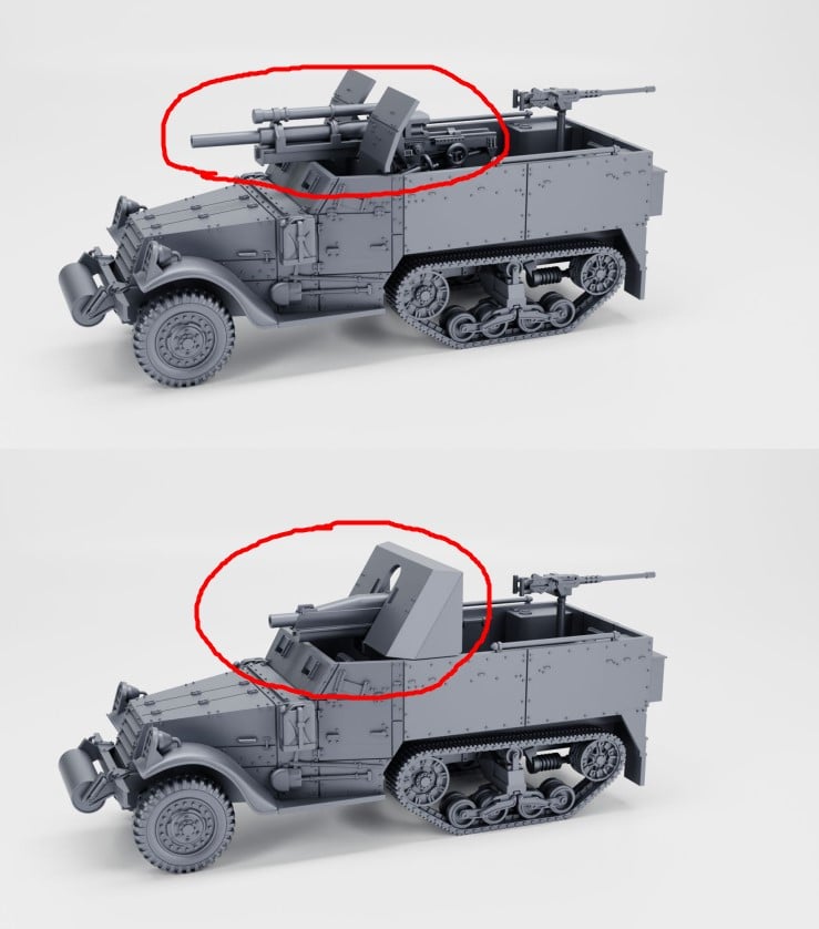 T30 75mm HMC & T19 HMC Half-tracks (US, WW2) by Wargame3D - Wargaming3D