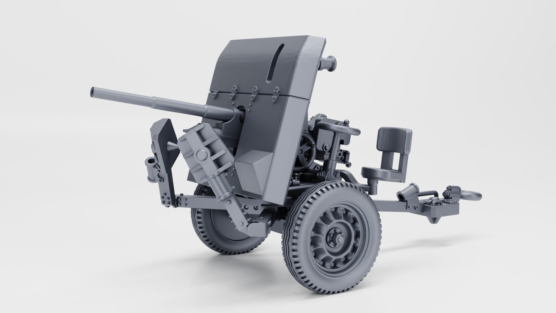 Ordnance QF 2-Pounder AT (UK, WW2) by Wargame3D - Wargaming3D