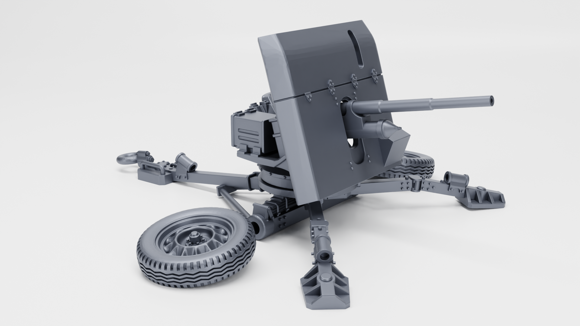 Ordnance QF 2-Pounder AT (UK, WW2) by Wargame3D - Wargaming3D