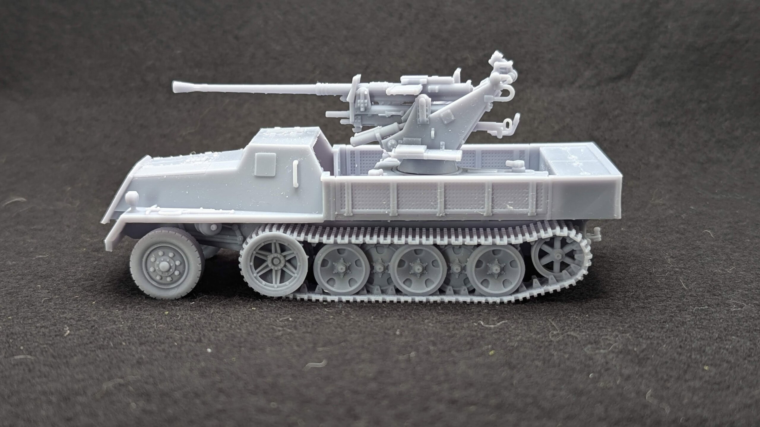 Half-track Schwerer Wehrmachtschlepper (SWS) armored cabin + 37mm ...