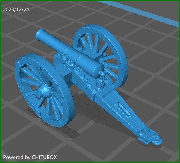 15mm Austrian 1845-66 gun by MCminiatures - Wargaming3D